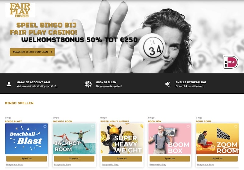 Fair Play Casino | De leukste Bingo & Casino website. Bonus €250